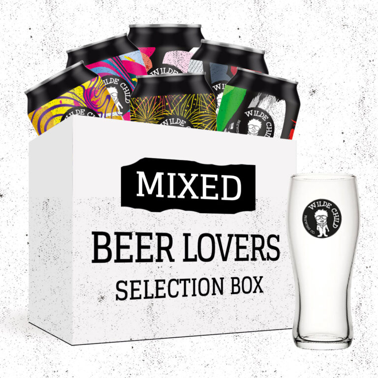 Mixed Beer 6x Can Selection Box and Free Glass - Wilde Child Brewing